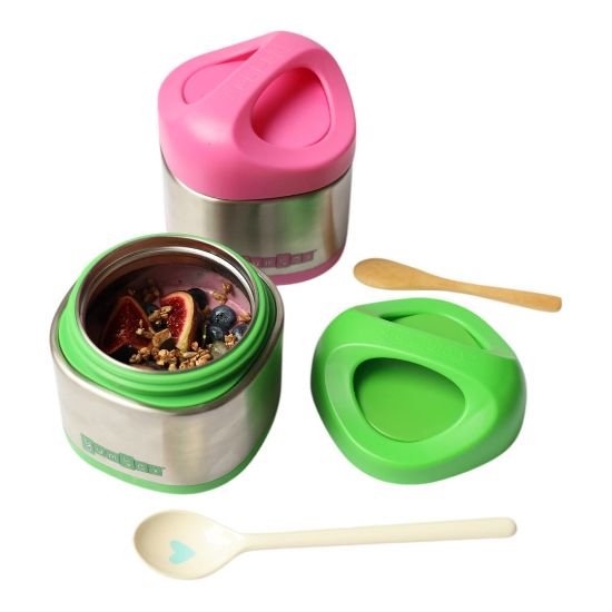 Bright Brands. Yumbox Cubi Thermal Food Jar - Berry Pink